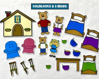 Goldilocks and the Three Bears - Etsy