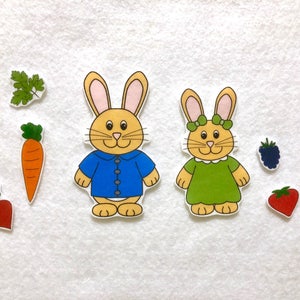Rabbits Tale Peter Rabbit Felt Story - Flannel Board Story - Early ...