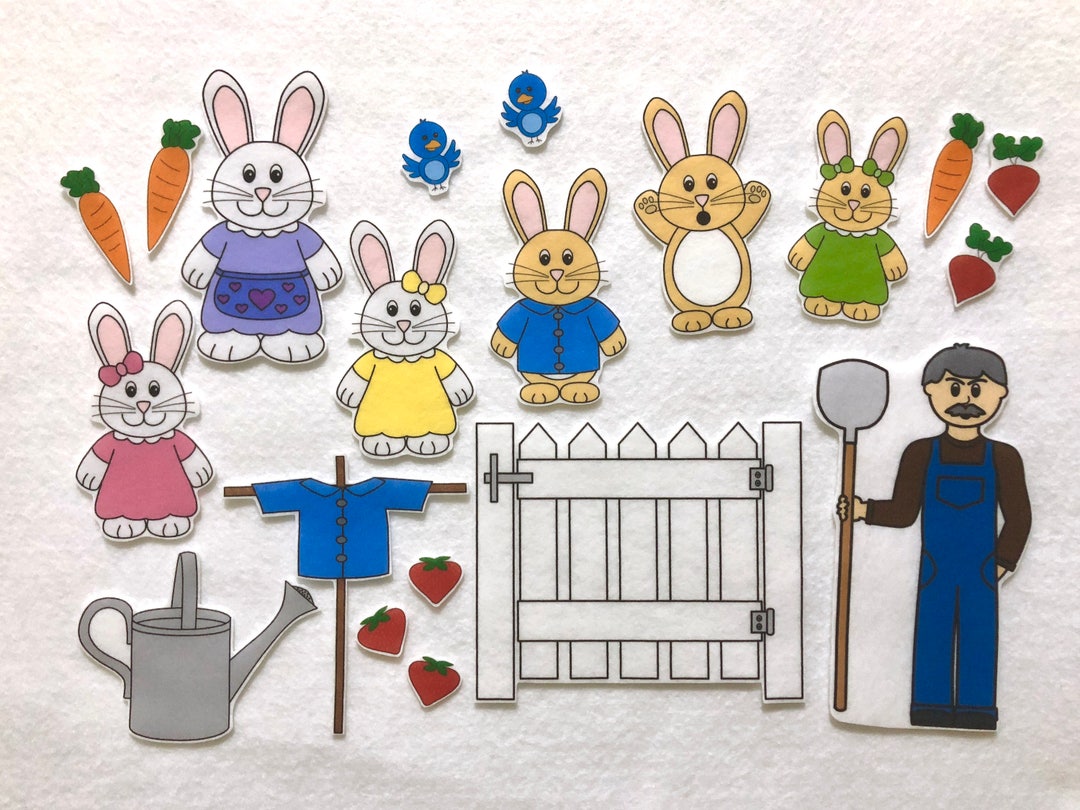 Rabbits Tale Peter Rabbit Felt Story Flannel Board Story Early ...