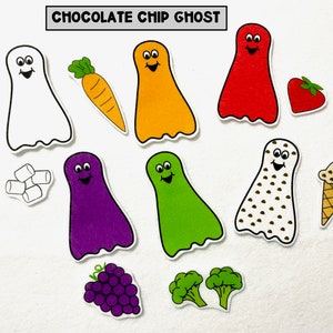 Chocolate Chip Ghost Felt Story - Halloween Flannel Story - Color ...
