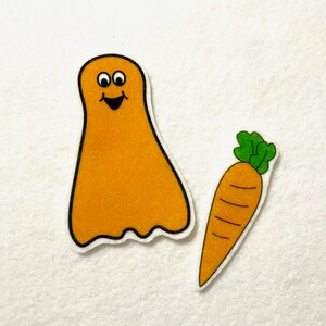 Chocolate Chip Ghost Felt Story - Halloween Flannel Story - Color ...