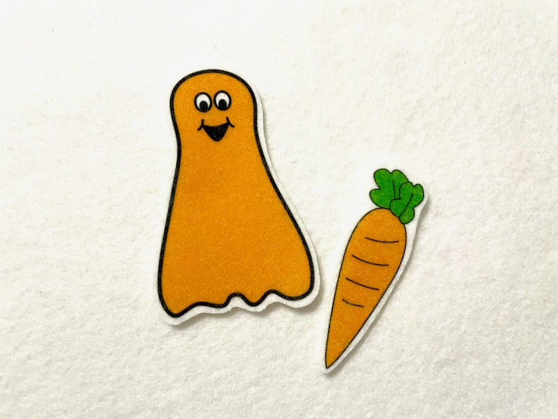 Chocolate Chip Ghost Felt Story - Halloween Flannel Story - Color ...