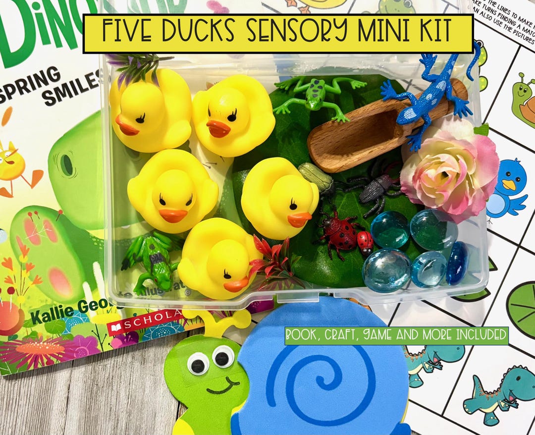 Duck Sensory Kit - Five Little Ducks - Kids Summer Water Play - Summer ...