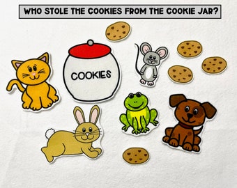 Who Took the Cookie From the Cookie Jar Felt Story Set - Etsy