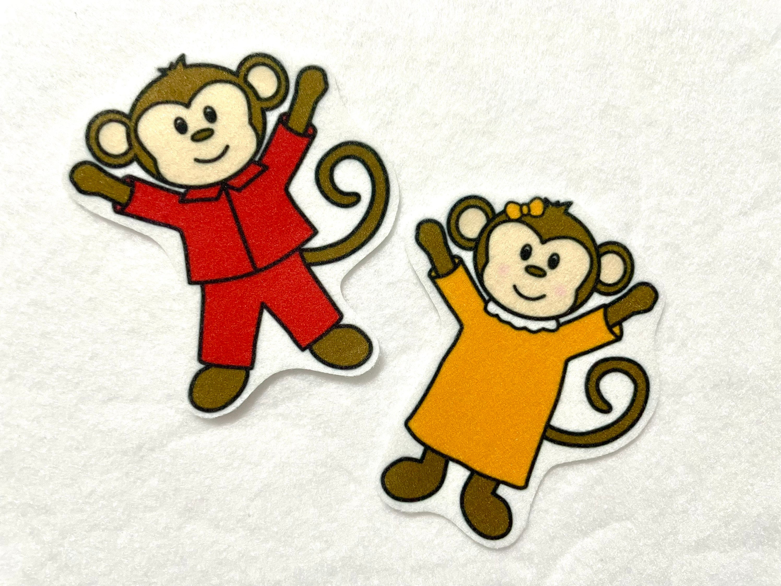 Five Little Monkeys Felt Board Story: Speech Therapy Toy - Etsy