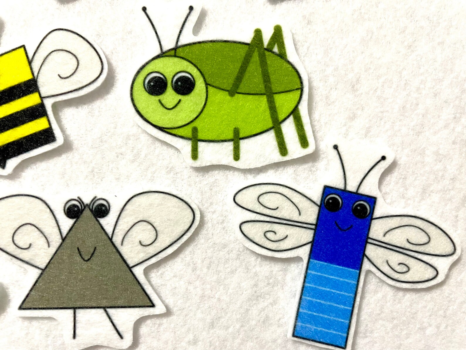 Bug Shape Felt Stories Speech Therapy Activity Preschool - Etsy