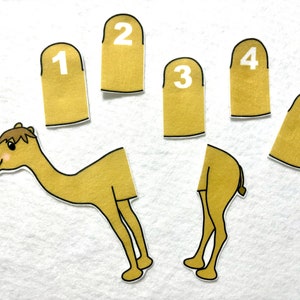Sally the Camel Felt Board Story: Speech Therapy, Preschool Toy - Etsy