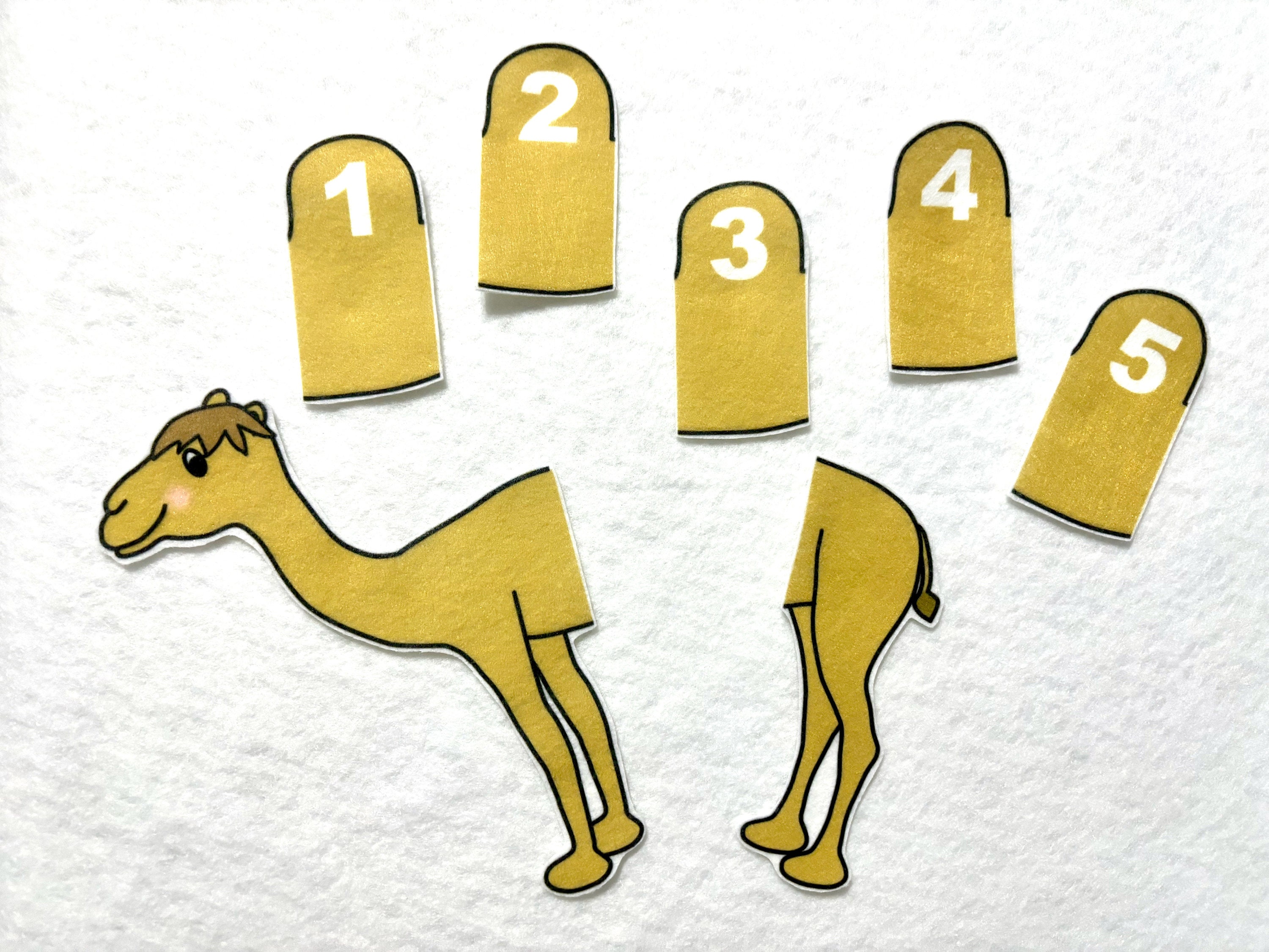 Sally the Camel Felt Board Story: Speech Therapy, Preschool Toy - Etsy