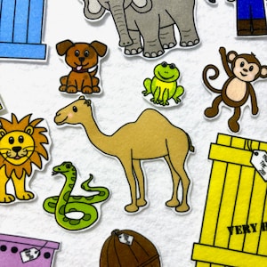 Zoo Animals - Felt Stories - Speech Therapy - Zoo Animals Toy - Toddler ...