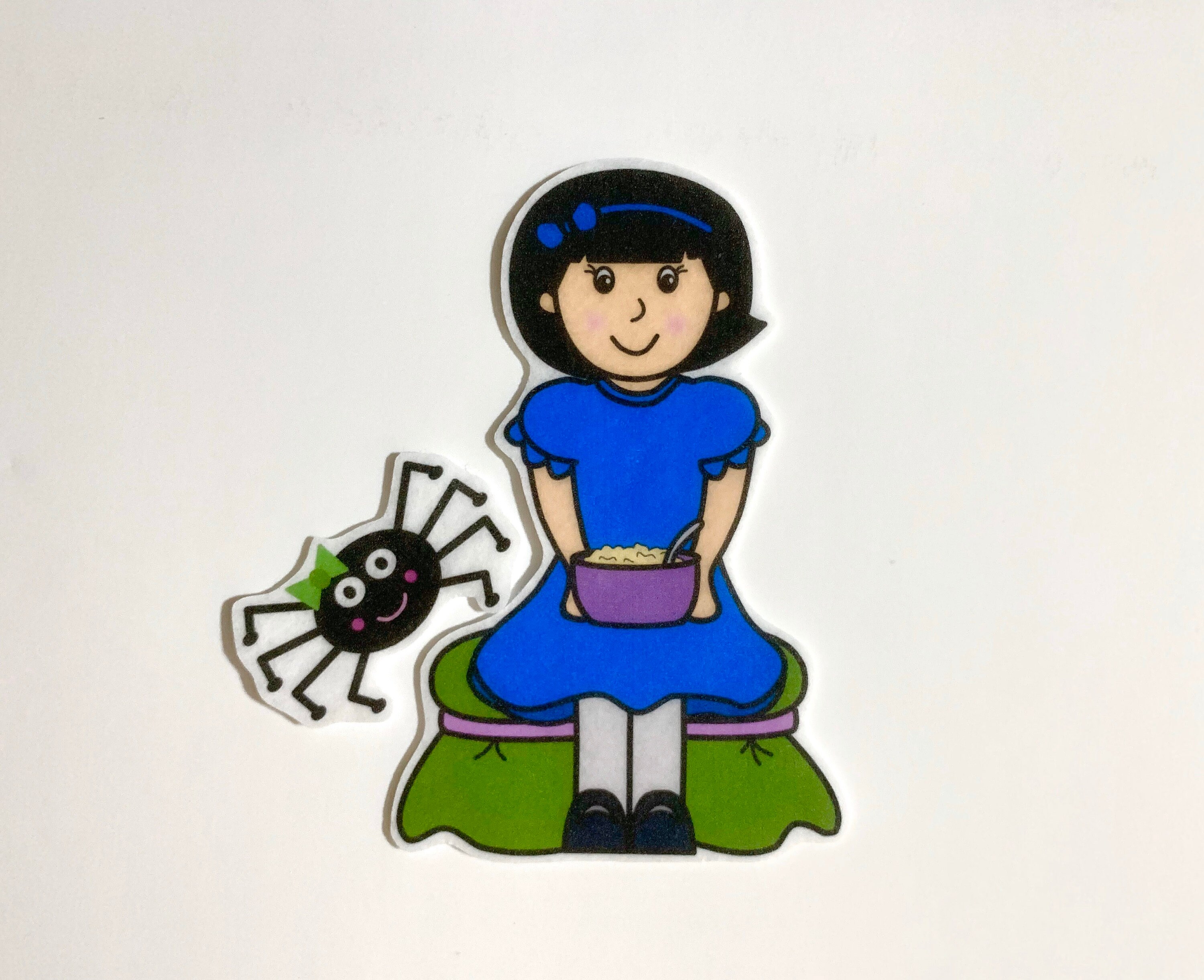 Little Miss Muffet Felt Stories Flannel Board Toy | Etsy