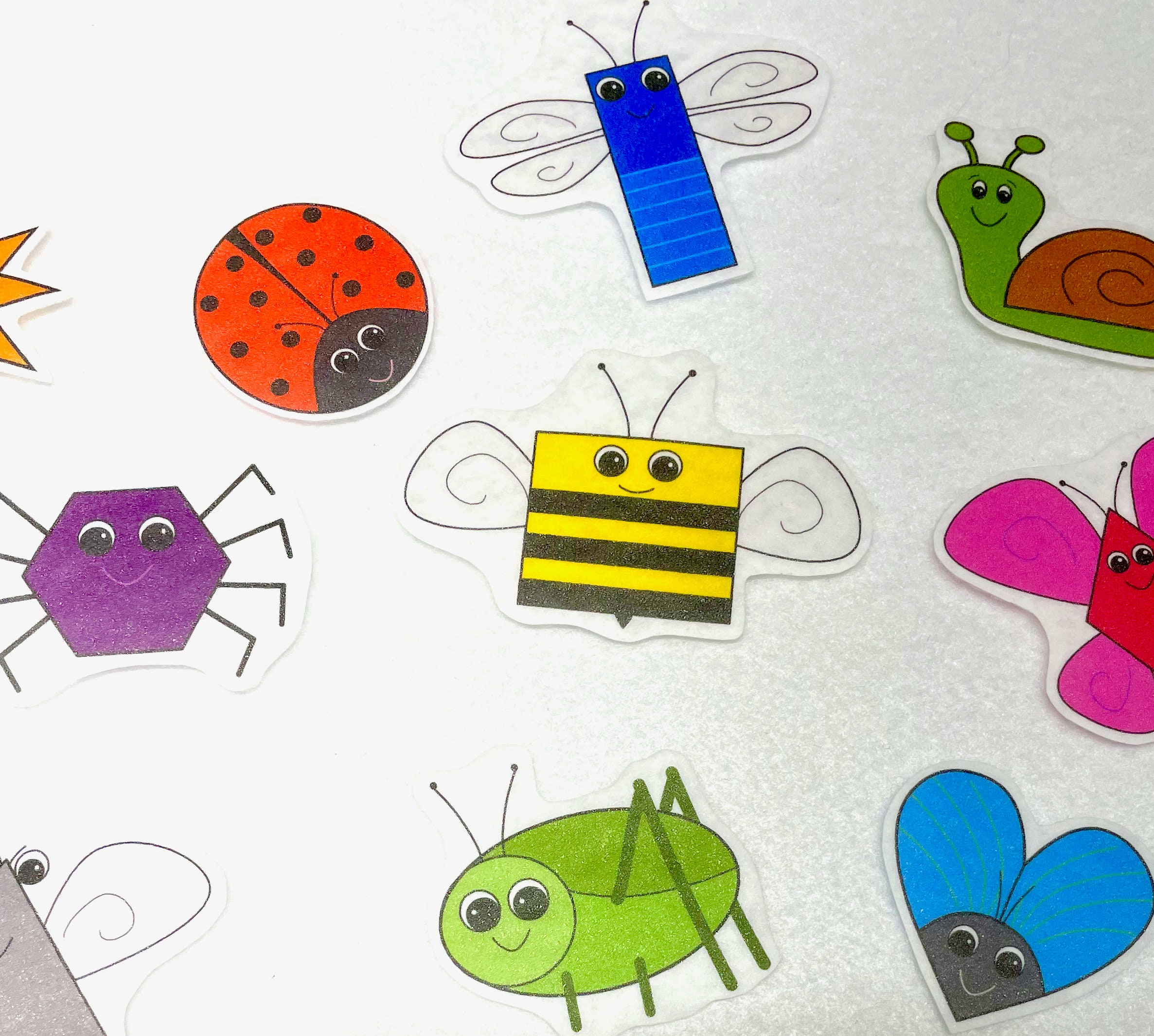 Bug Shape Felt Stories Speech Therapy Activity Preschool | Etsy
