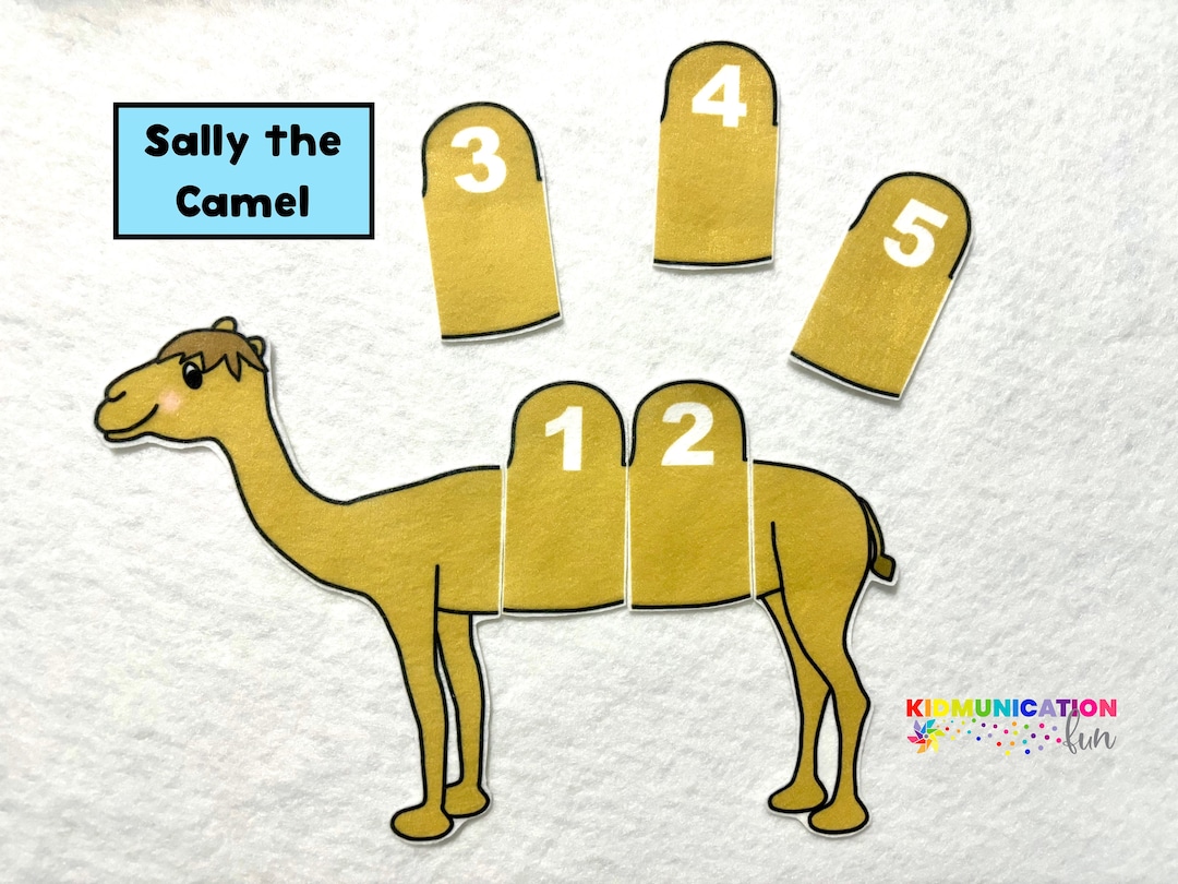 Sally the Camel Felt Board Story: Speech Therapy, Preschool Toy - Etsy
