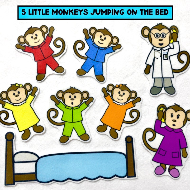 Five Little Monkeys - Etsy