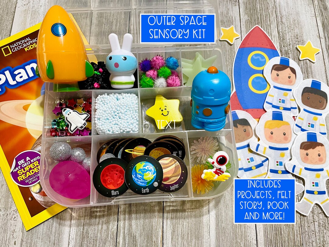 Space Sensory Kit - Space Felt Story - Space Sensory Bin - Astronaut ...