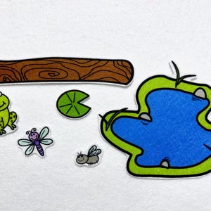 Five Little Speckled Frogs - Felt Stories - Nursery Rhyme - Speech ...