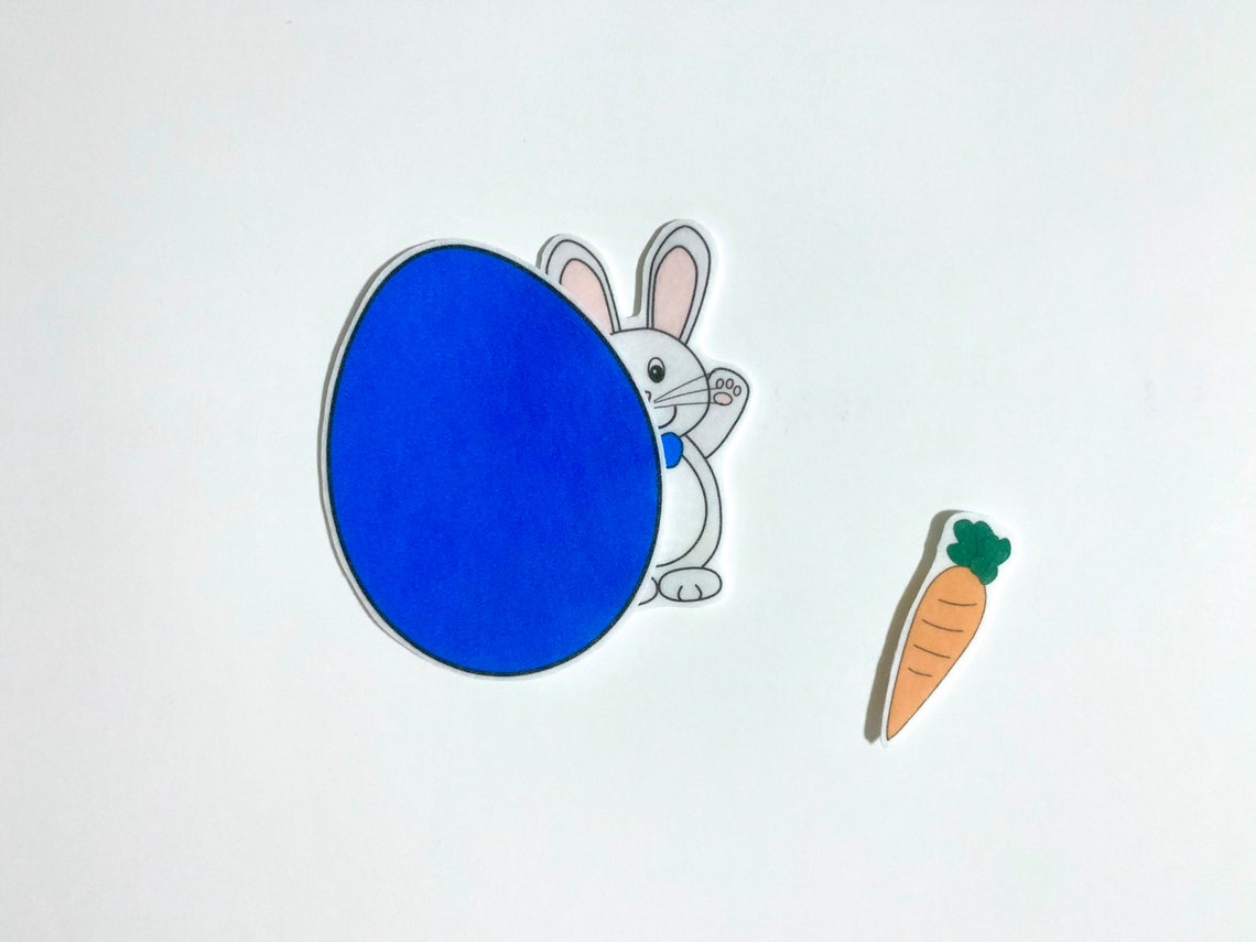 Easter Bunny Hide Felt Stories Color Learning Easter Eggs | Etsy