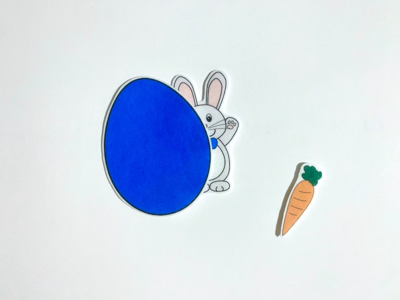Bunny Hide & Seek Felt Story: Color Learning Flannel, Ages 3+ - Etsy