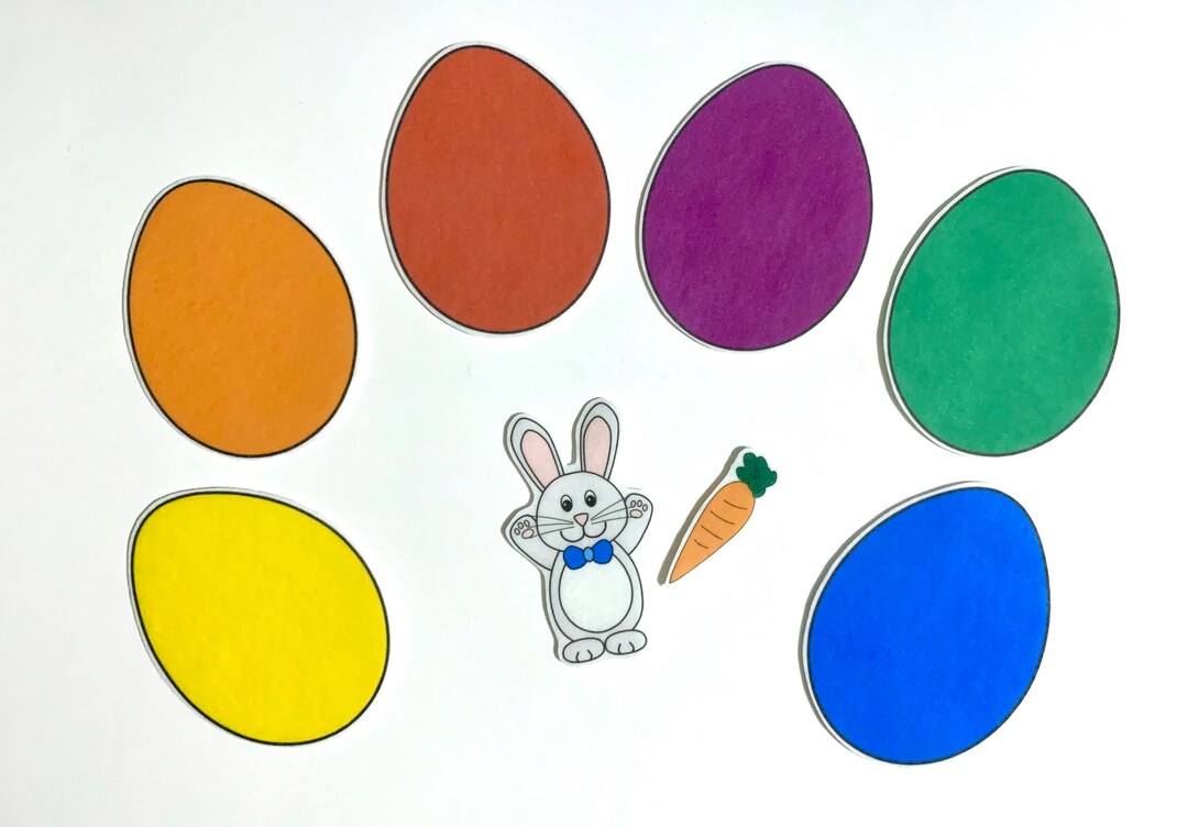Easter Bunny Hide Felt Stories - Color Learning - Easter Eggs - Speech ...