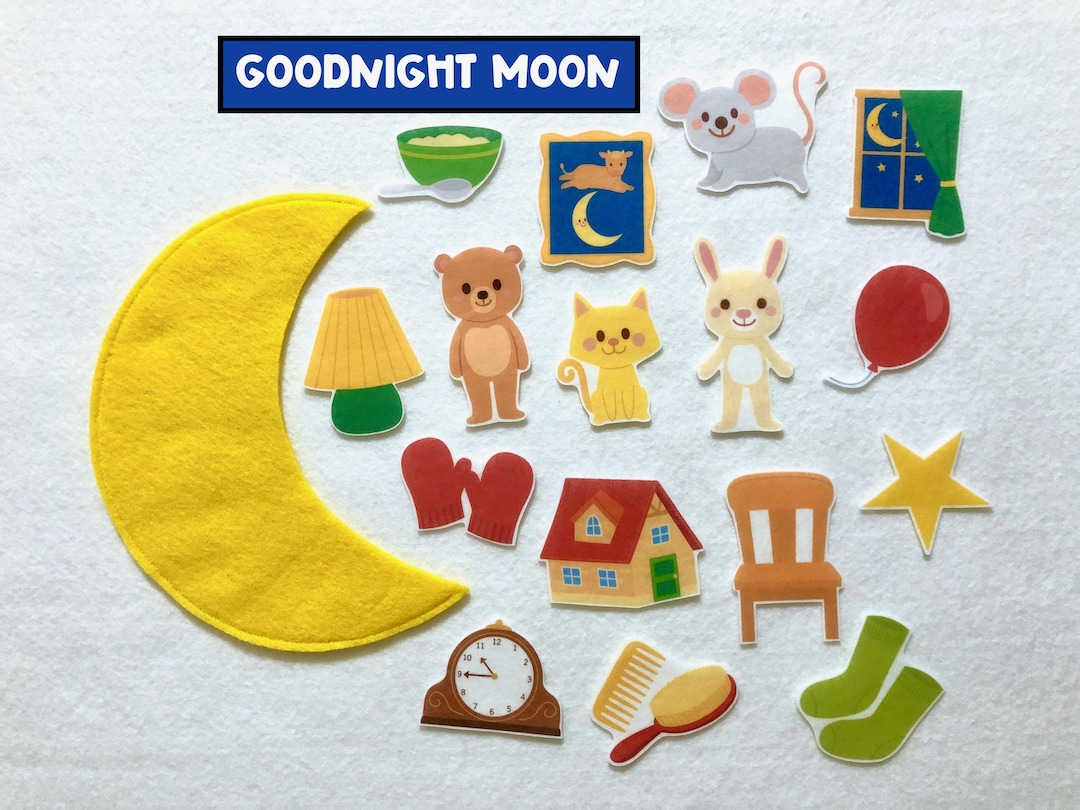 Goodnight Moon Felt Board Story: Speech Therapy Toy - Etsy