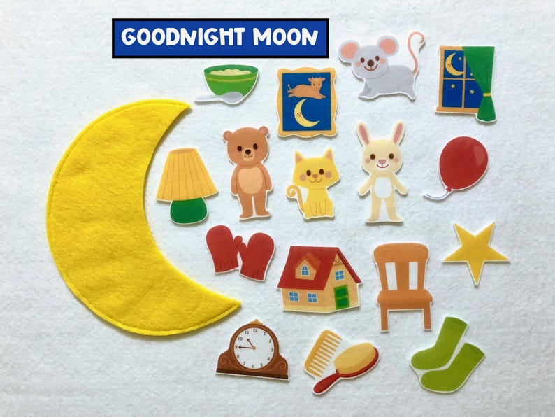 Goodnight Moon Felt Board Story: Speech Therapy Toy - Etsy