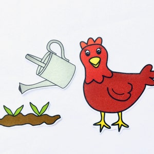 Little Red Hen Felt Story Set: Fable Activity, Story Retell, Fairy Tale ...