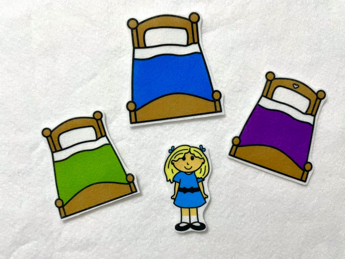Goldilocks and the Three Bears Felt Story: Speech Therapy Flannel Board ...