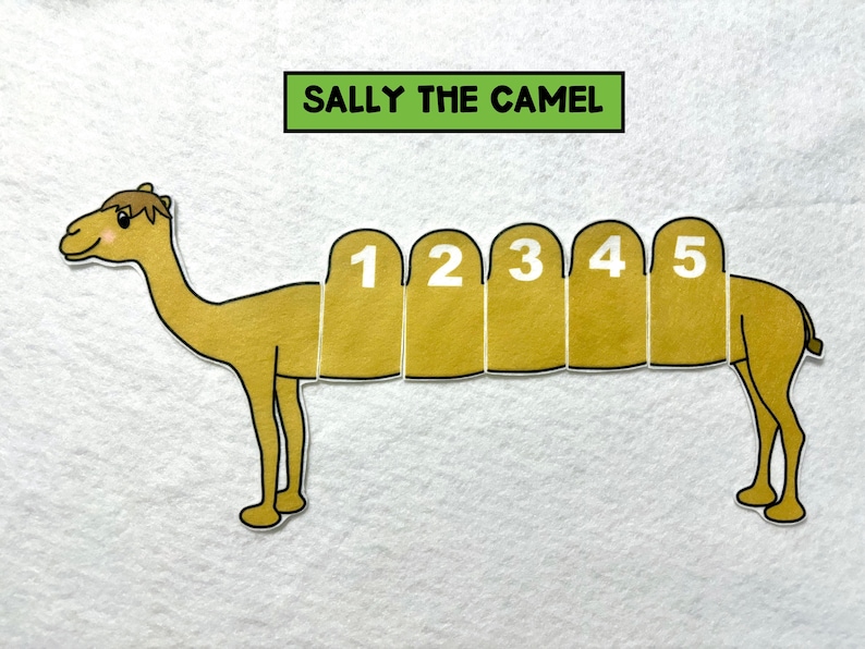 Sally the Camel Felt Board Story: Speech Therapy, Preschool Toy - Etsy
