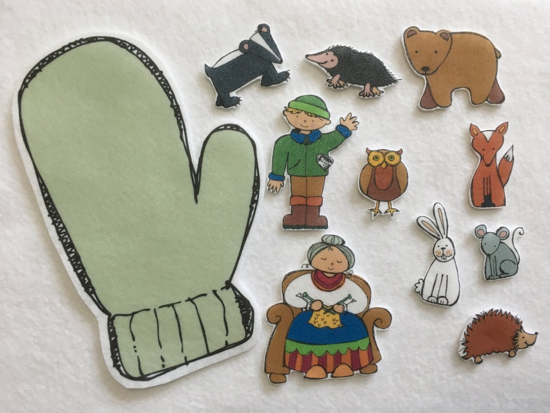 The Mitten Felt Board Stories Flannel Board Speech - Etsy Canada