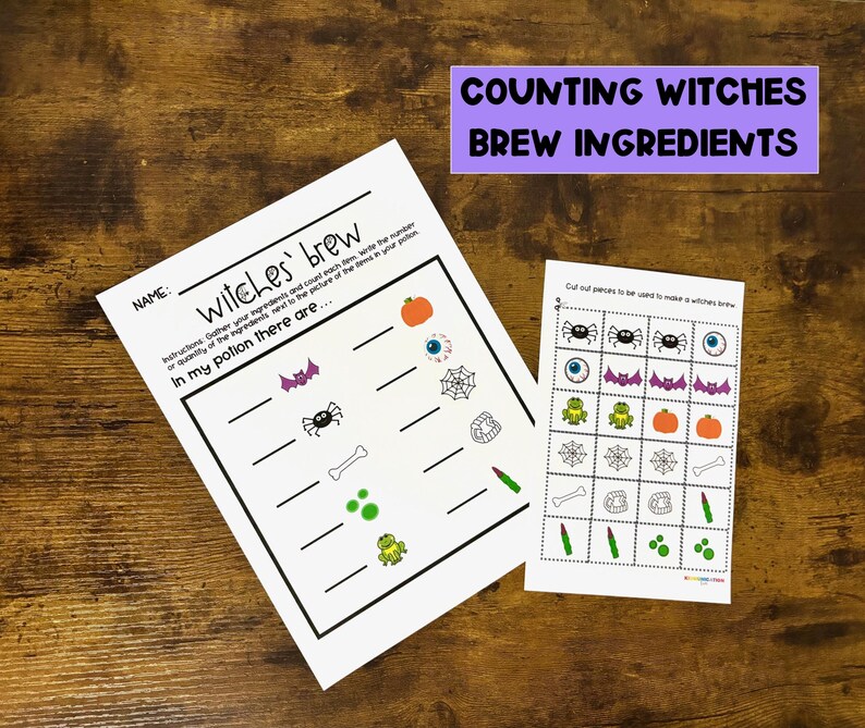 Witches Brew Writing Activity - Halloween - Kindergarten - TK - First ...