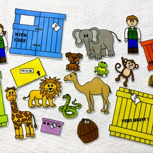 Zoo Animals - Felt Stories - Speech Therapy - Zoo Animals Toy - Toddler ...