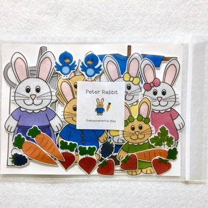 Rabbits Tale Peter Rabbit Felt Story - Flannel Board Story - Early ...