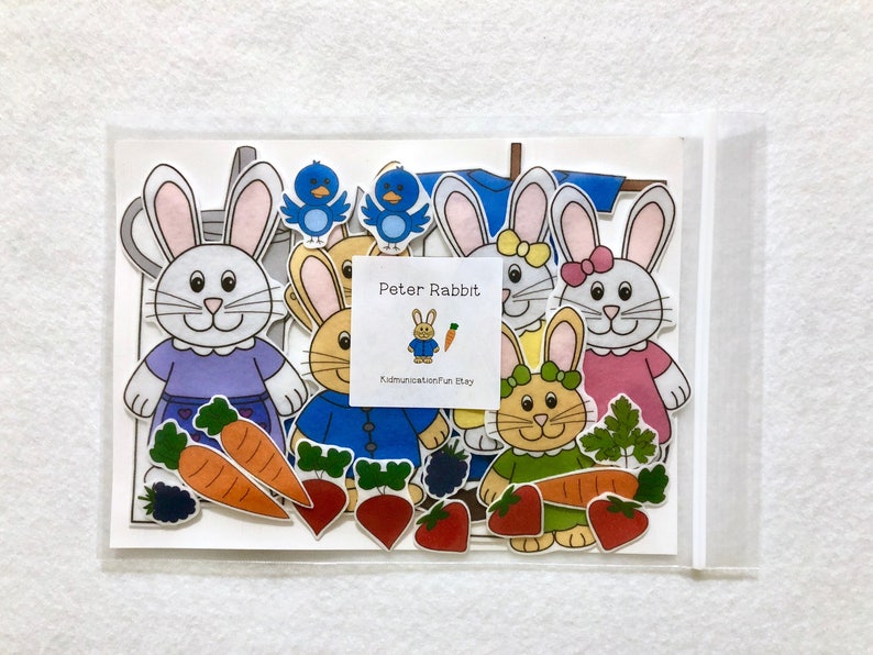 Rabbits Tale Peter Rabbit Felt Story Flannel Board Story | Etsy