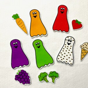 Chocolate Chip Ghost Felt Story: Halloween Flannel Board Set - Etsy