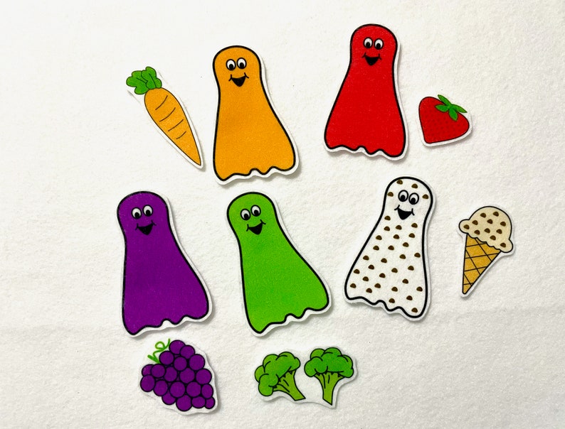 Chocolate Chip Ghost Felt Story Halloween Flannel Story - Etsy