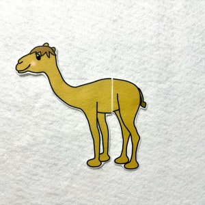 Sally the Camel Felt Board Story: Speech Therapy, Preschool Toy - Etsy