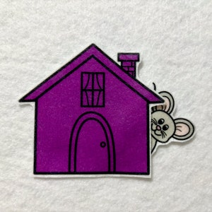 Felt Little Mouse House Game: Color Matching, Speech Therapy Activity ...