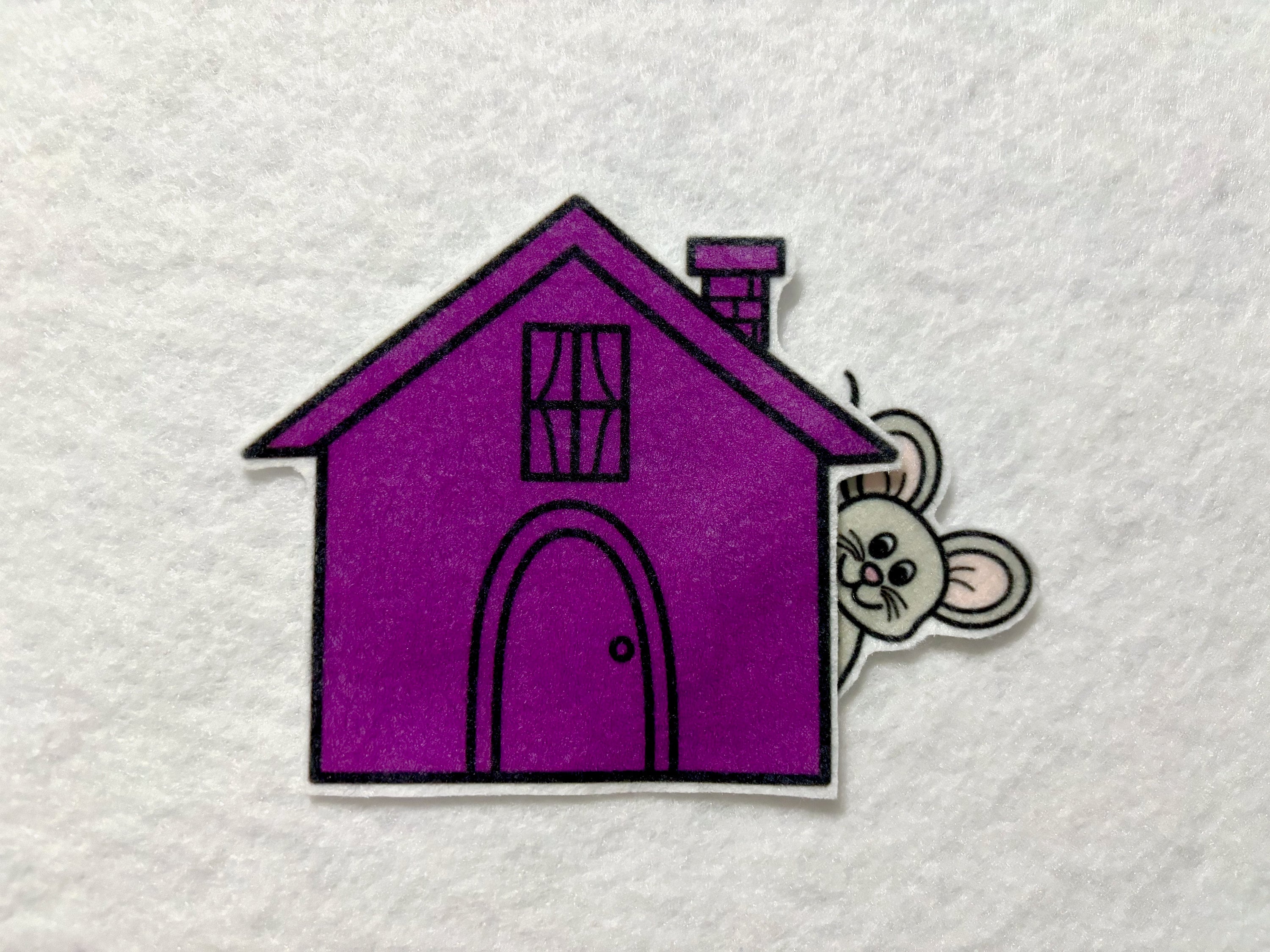 Felt Little Mouse House Game: Color Matching, Speech Therapy Activity ...