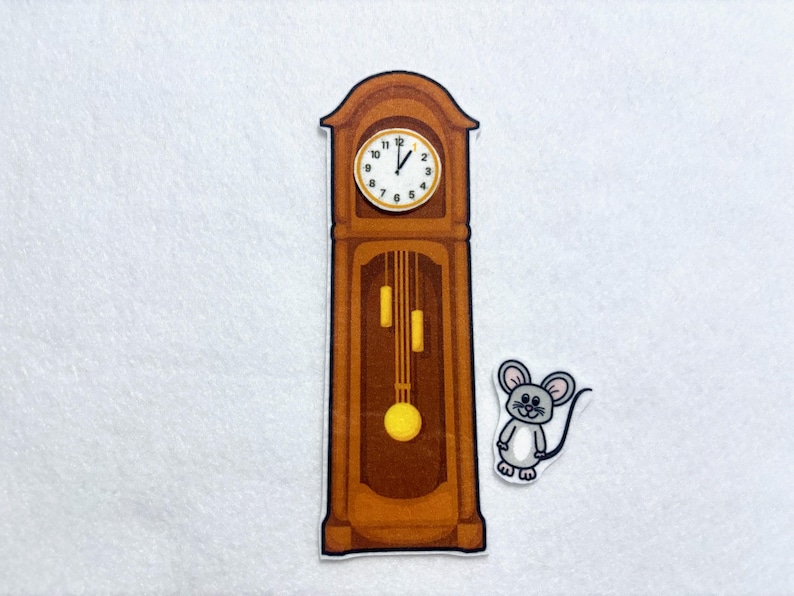 Hickory Dickory Dock Felt Board Story Set: Nursery Rhyme Learning - Etsy