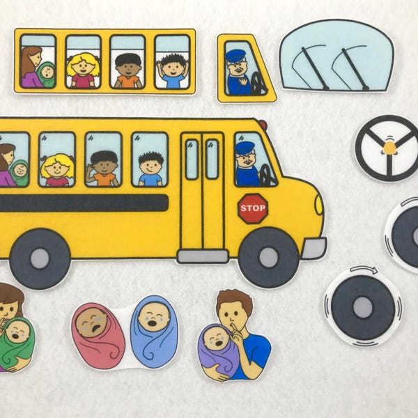 Wheels on the Bus - Etsy