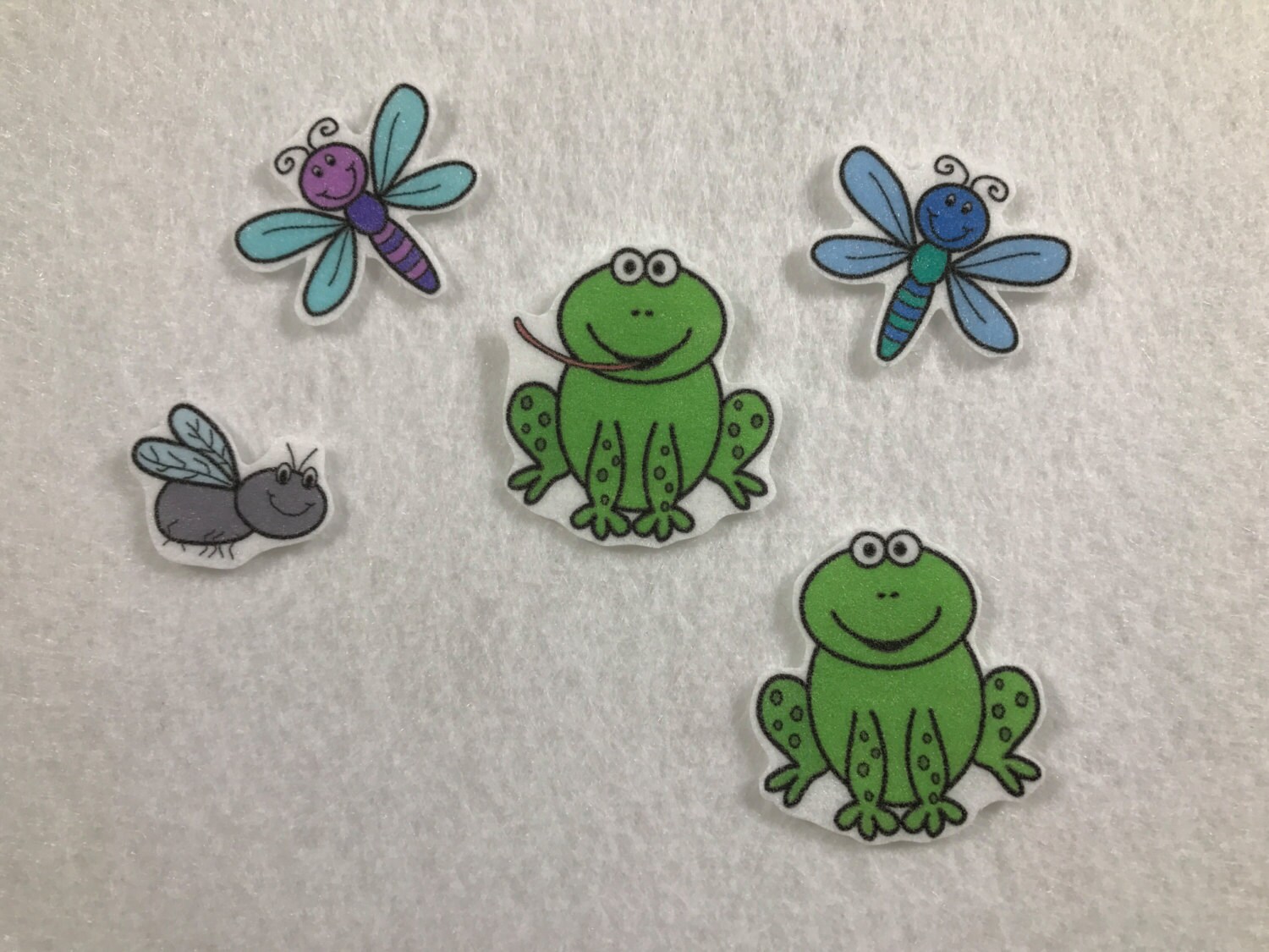 Five Little Speckled Frogs Felt Stories Nursery Rhyme | Etsy