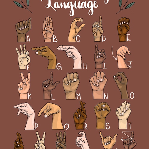 American Sign Language ASL Version 2 Digital Download - Etsy