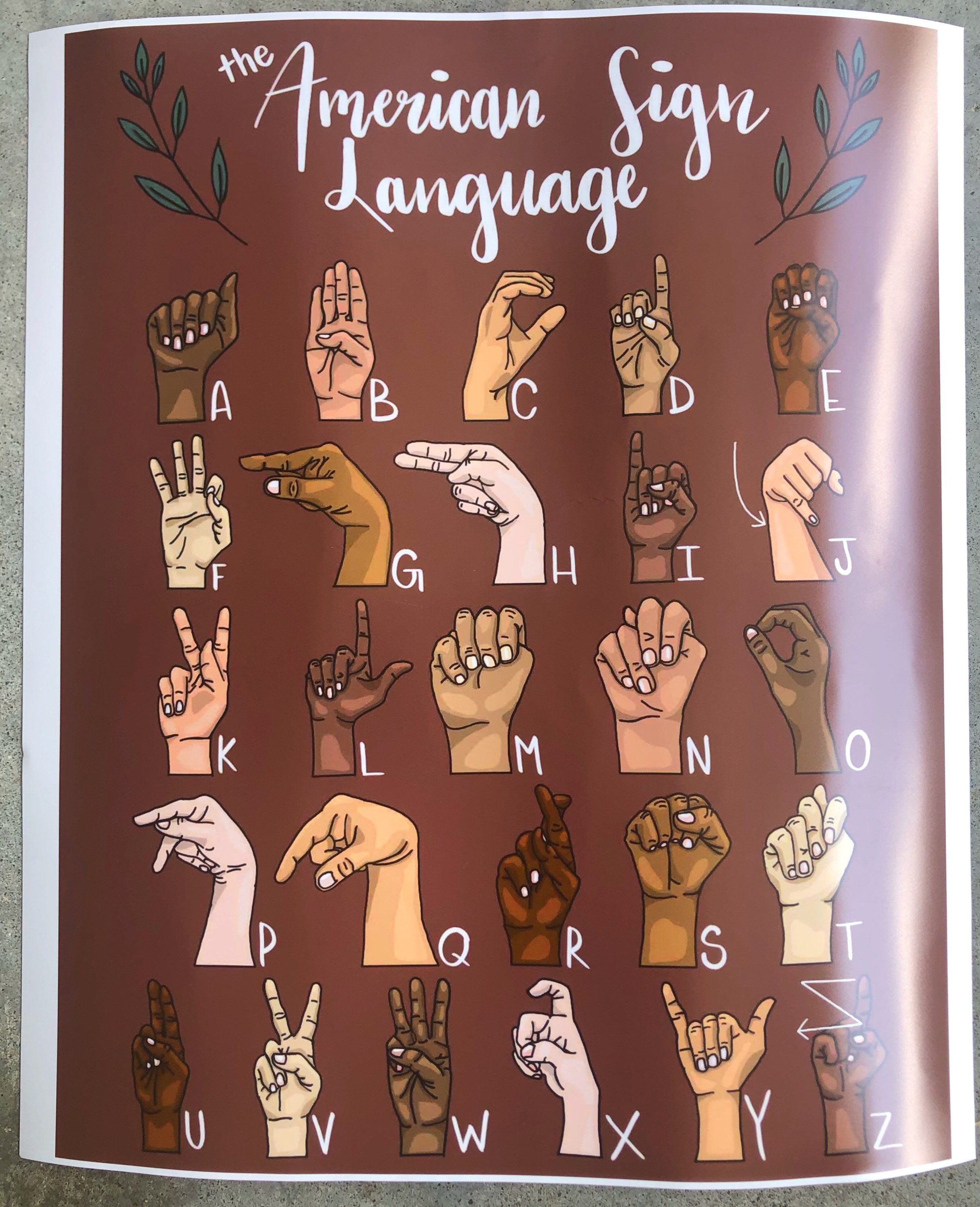 American Sign Language ASL Version 2 Digital Download - Etsy