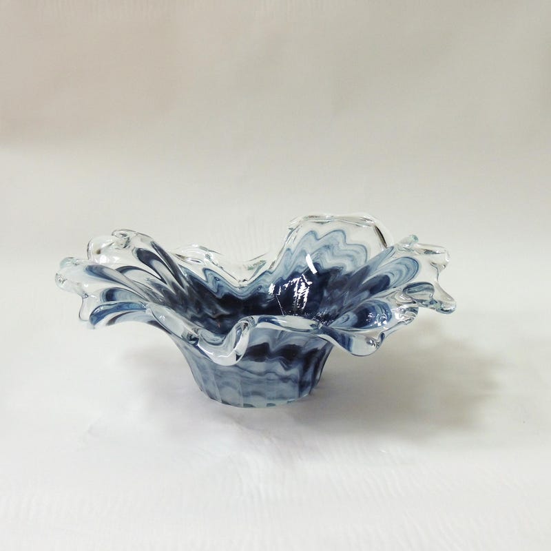 Large Glass Bowl Murano - Etsy