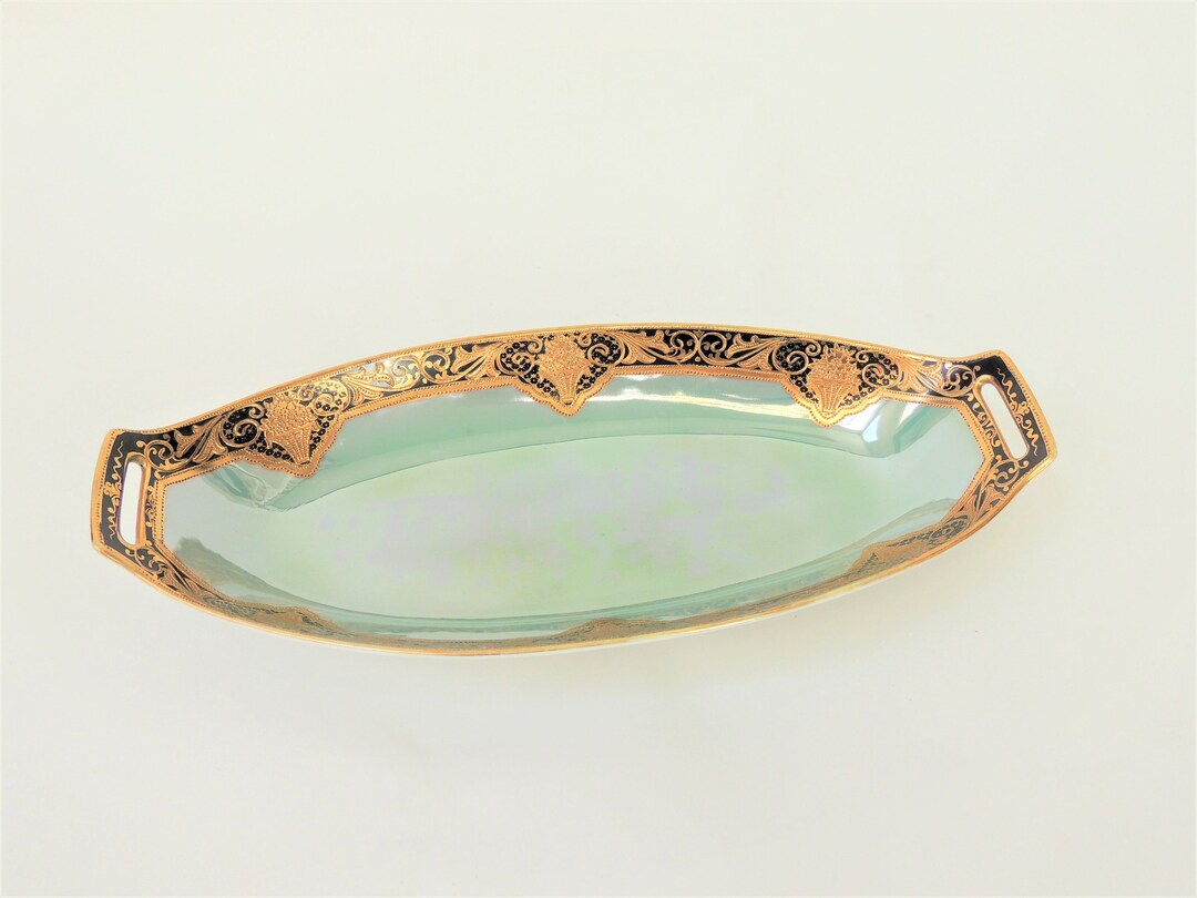 Vintage Noritake Serving Dish, Lusterware, Celery Dish - Etsy