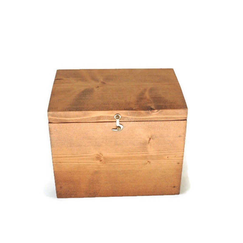 Large Wooden Storage Box - Etsy