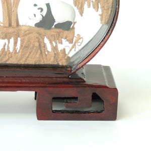 Chinese Panda Diorama, Vintage Cork Art, Wood Shadowbox - Etsy