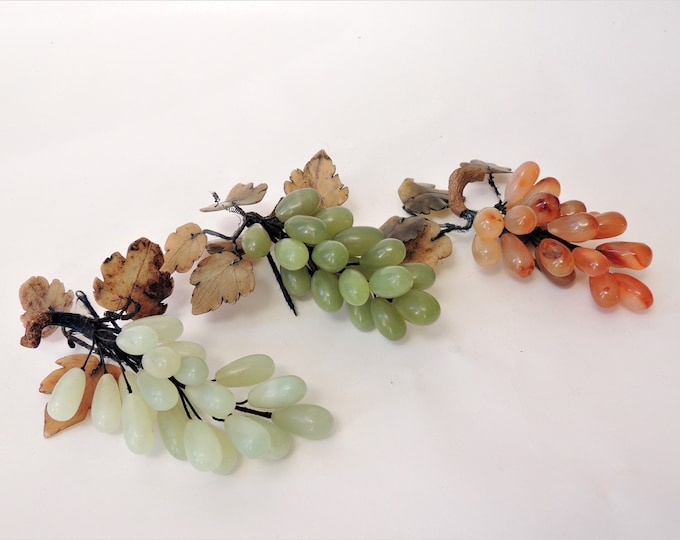 Vintage Stone Grape Cluster, Mid Century Fruit, Sold Separately - Etsy