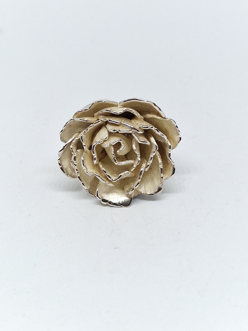 Flower Ring, Carnation Ring Hand Made From Sterling Silver - Etsy