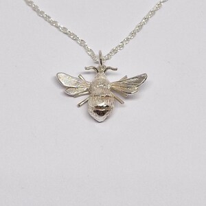 Bee, Bumblebee Pendant Hand Made From Sterling Silver - Etsy