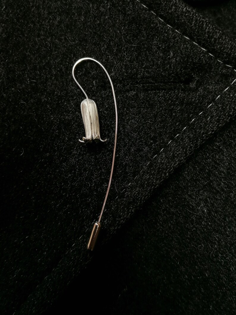 Bluebell Pin Hand Made From Sterling Silver - Etsy